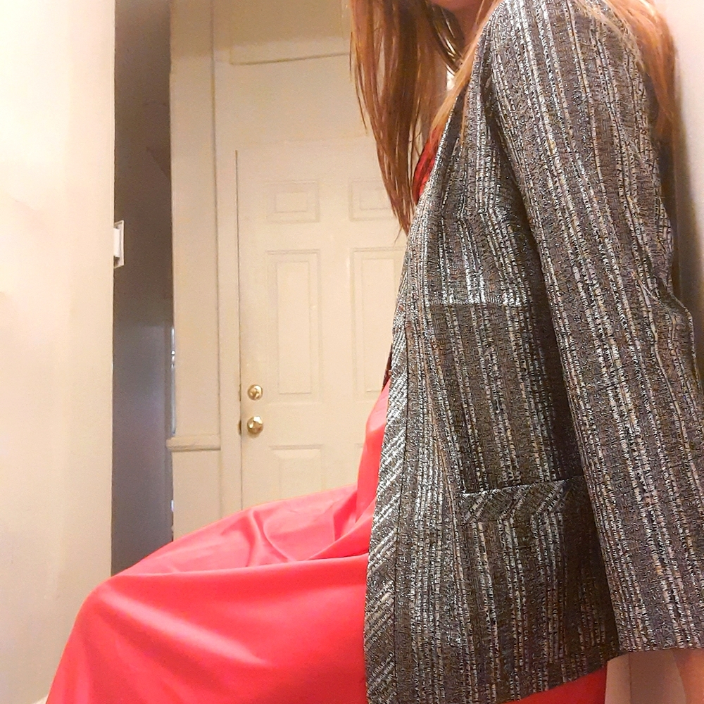1970's Metallic Silver Disco Jacket - Gem